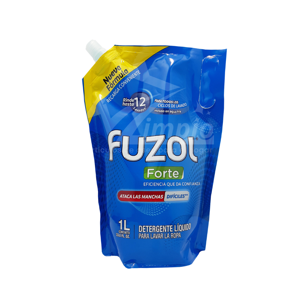 Detergente liquido FUZOL forte 1L – Limpio artículos de aseo